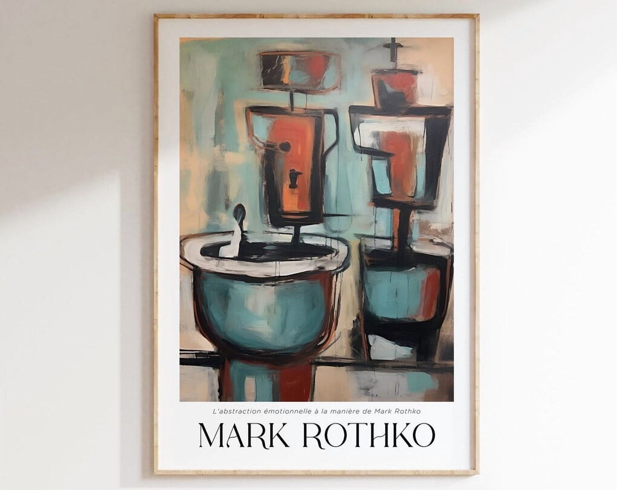 Kna Prints - 1 Pc Poster Mark Rothko A Exhibition Print As Housewarming ...