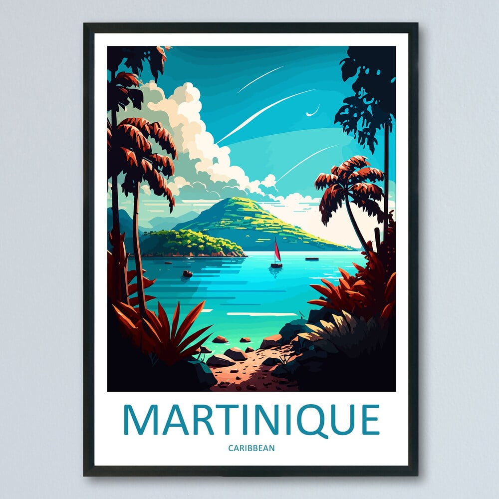 Kna Prints - 1 Pc Poster Martinique Travel Wall Art Martinique Wall Hanging Home Décor ...