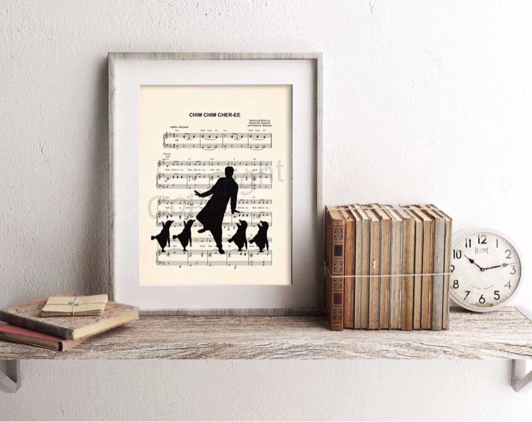 Kna Prints - 1 Pc Poster Mary Poppins Bert Dancing With Penguins Chim ...