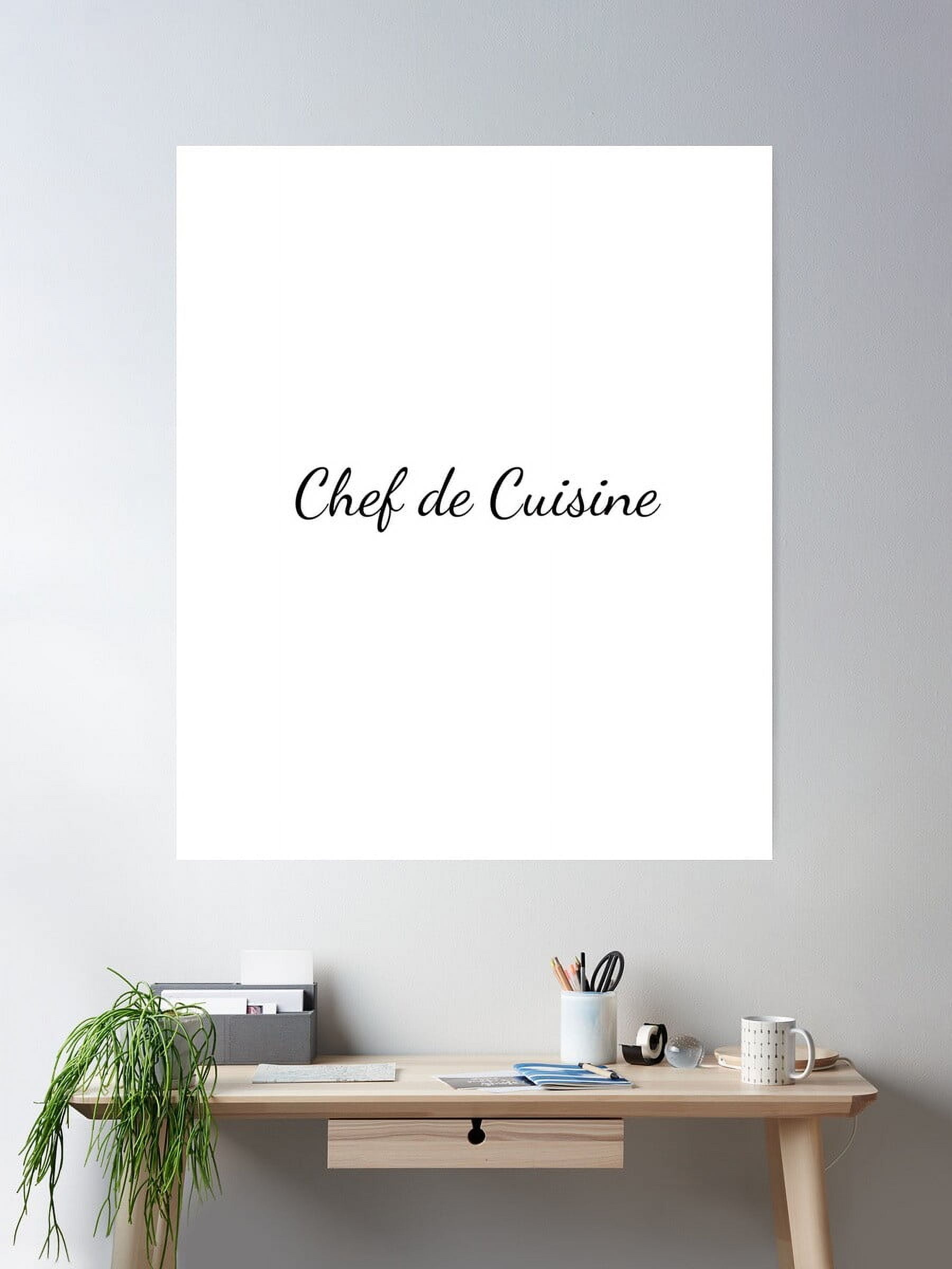 Kna Prints - 1 Pc Poster Master Chef Elegant Chef De Cuisine Cooking ...