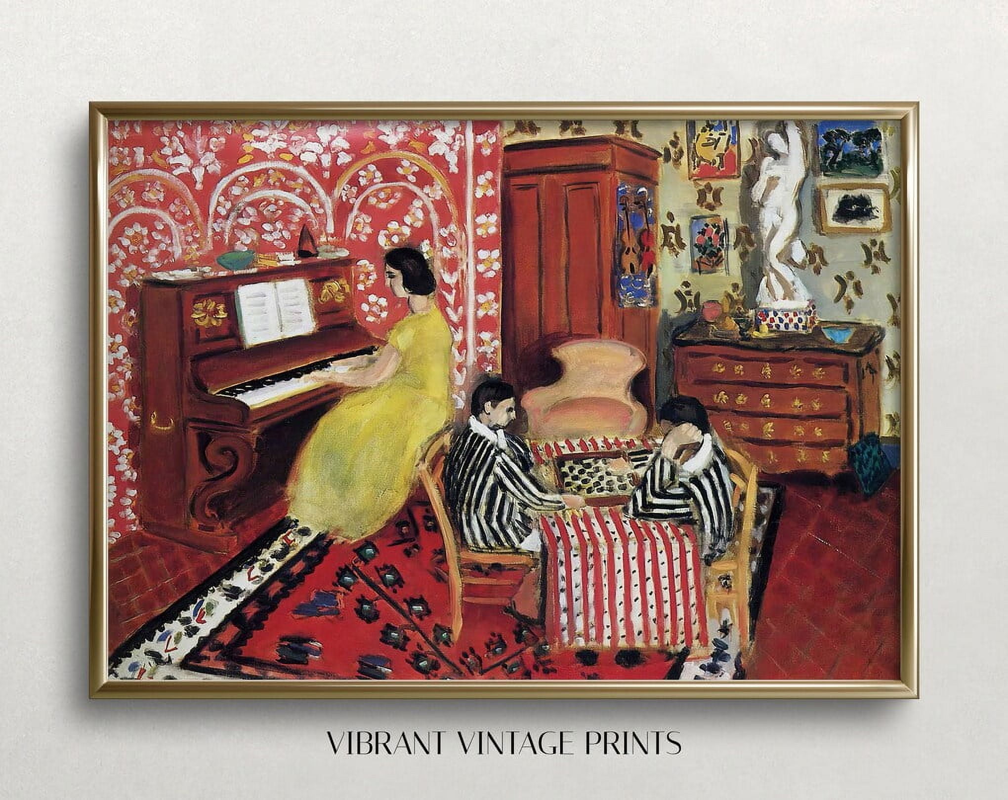 Kna Prints - 1 Pc Poster Matisse Print Pianist And Checker Players ...