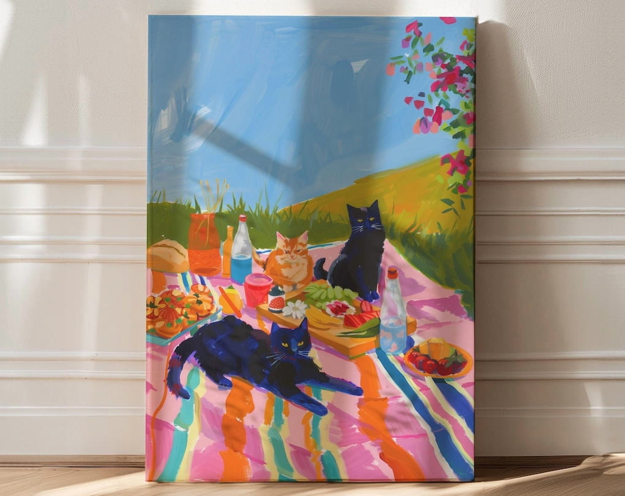 Kna Prints - 1 Pc Poster Maximalist Home Decor, Cat Mom Gift, Colorful ...