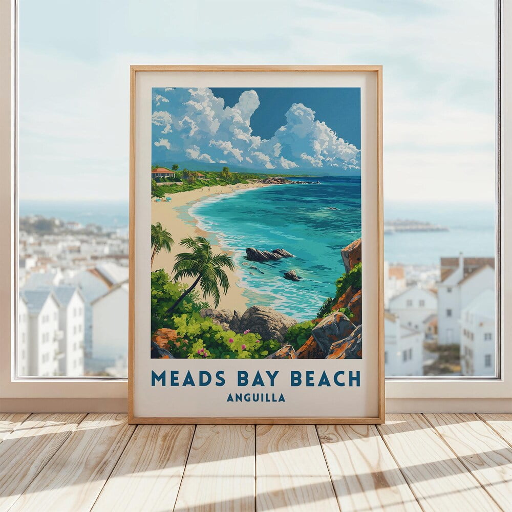 Kna Prints - 1 Pc Poster Meads Bay Beach Anguilla Travel , Paradise ...