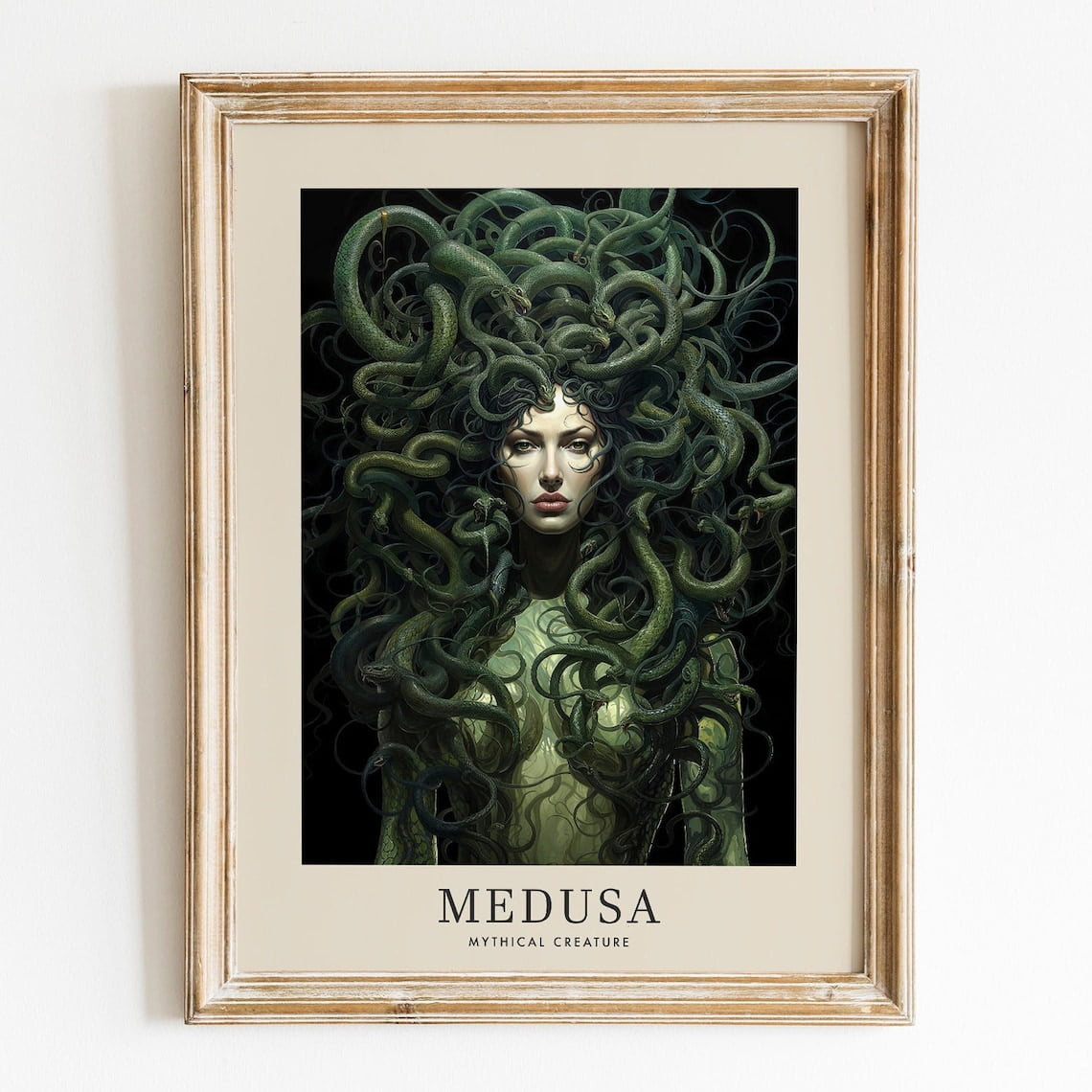 Kna Prints - 1 Pc Poster Medusa Mythical Creatures Art, Fantasy Decor ...