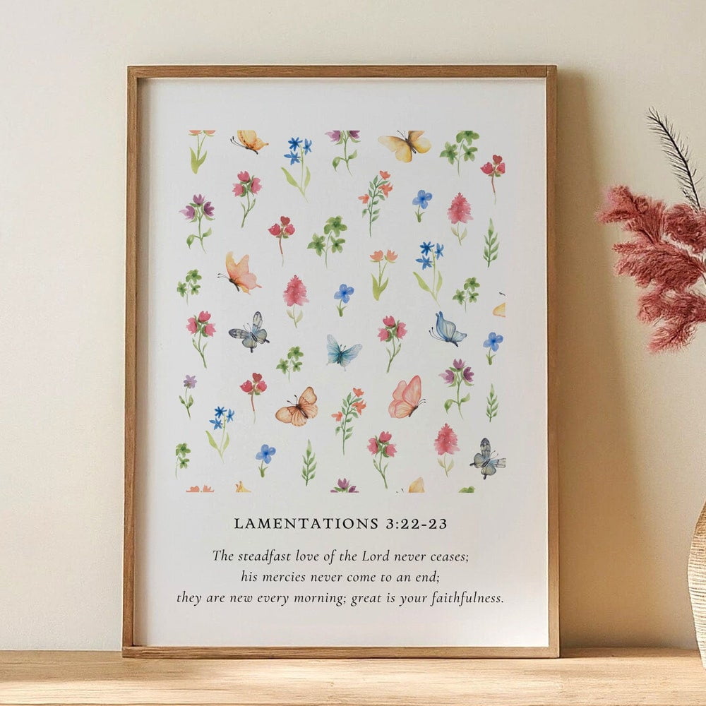 Kna Prints - 1 Pc Poster His Mercies Are New Every Morning Printable ...