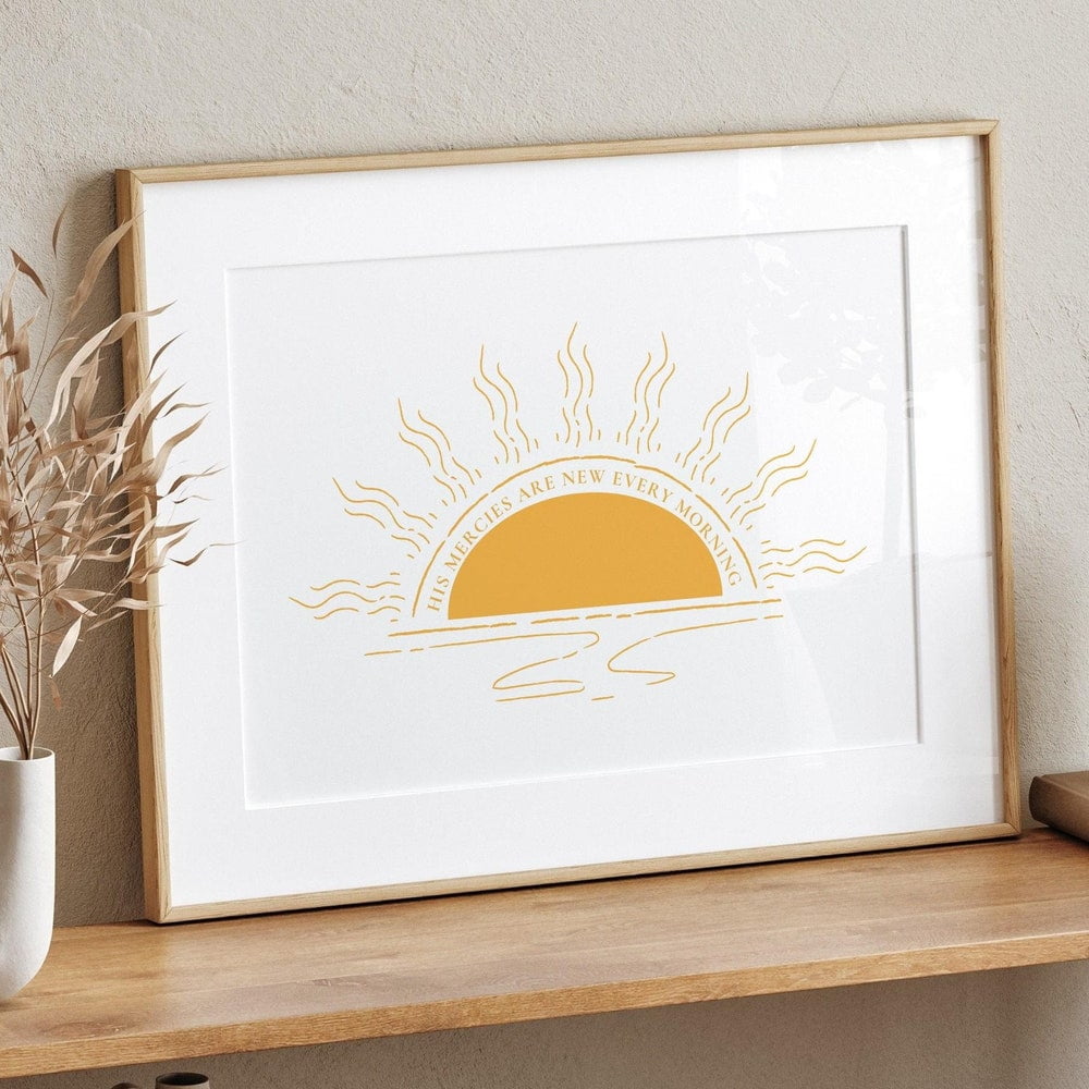 Kna Prints - 1 Pc Poster His Mercies Are New Every Morning Printable ...