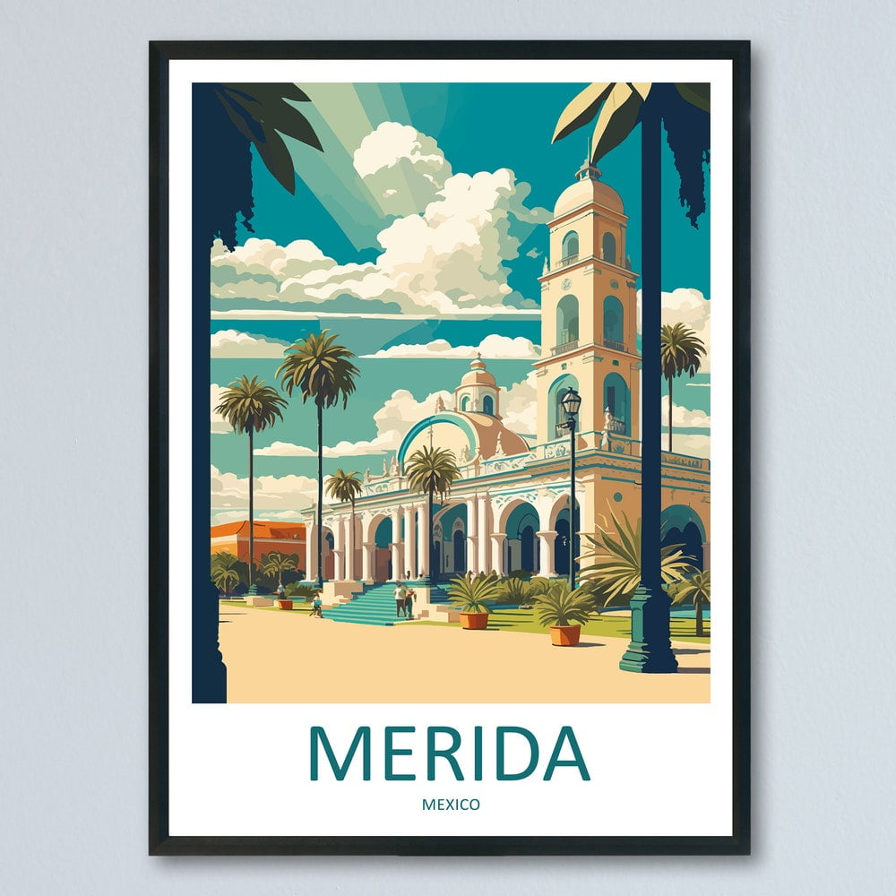 Kna Prints - 1 Pc Poster Merida Travel Wall Art Merida Wall Hanging ...