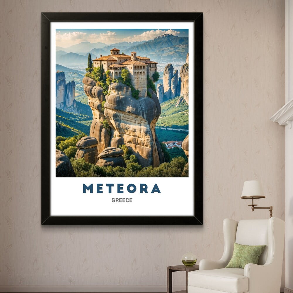 Kna Prints - 1 Pc Poster Meteora Poster - Awe-Inspiring Monasteries ...