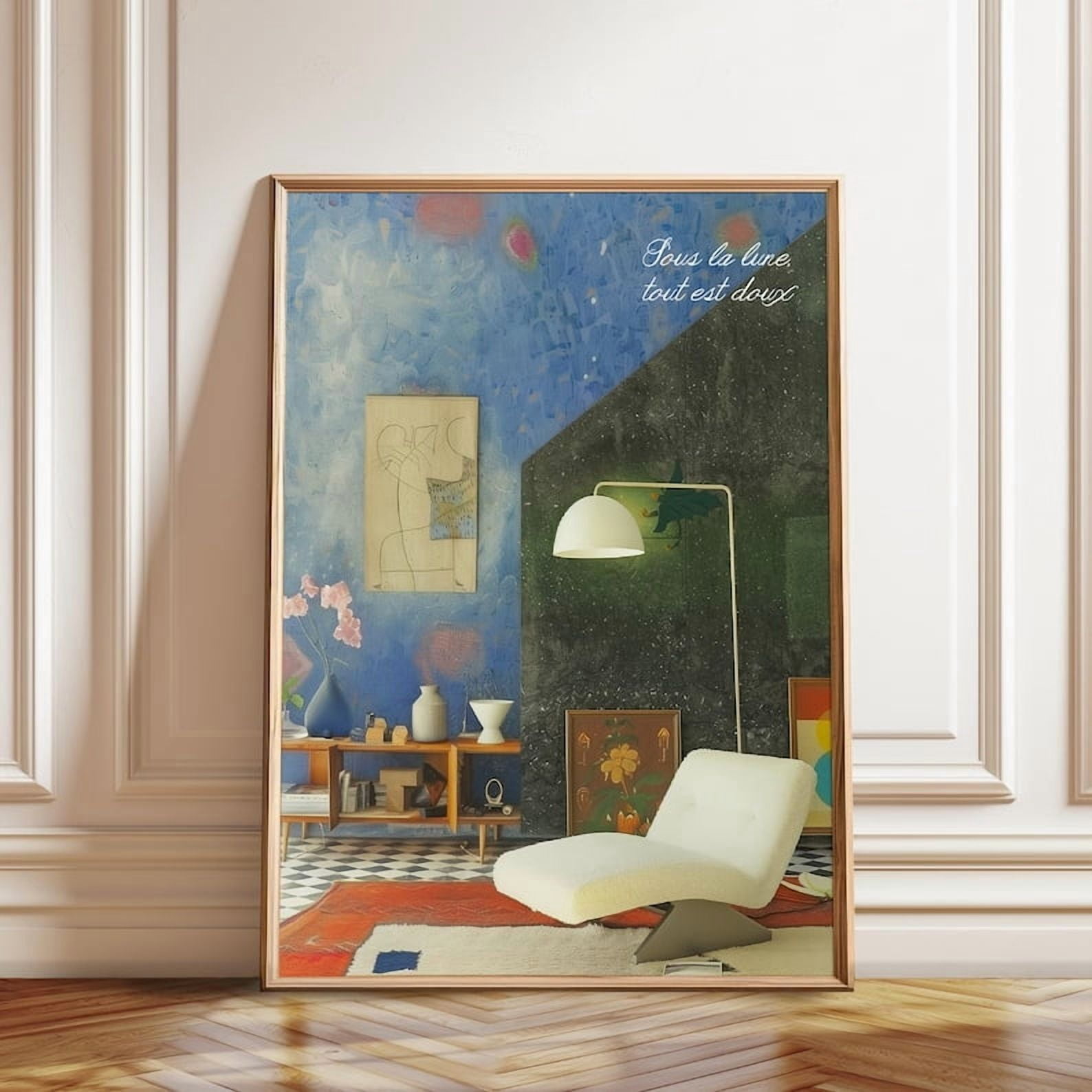 Kna Prints - 1 Pc Poster Midcentury Modern Interior Art 'Beneath The ...