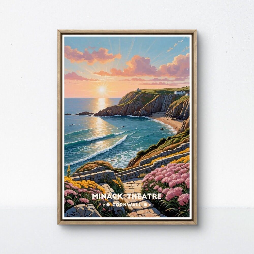 Kna Prints - 1 Pc Poster Minack Theatre Vintage Poster | Cornwall ...