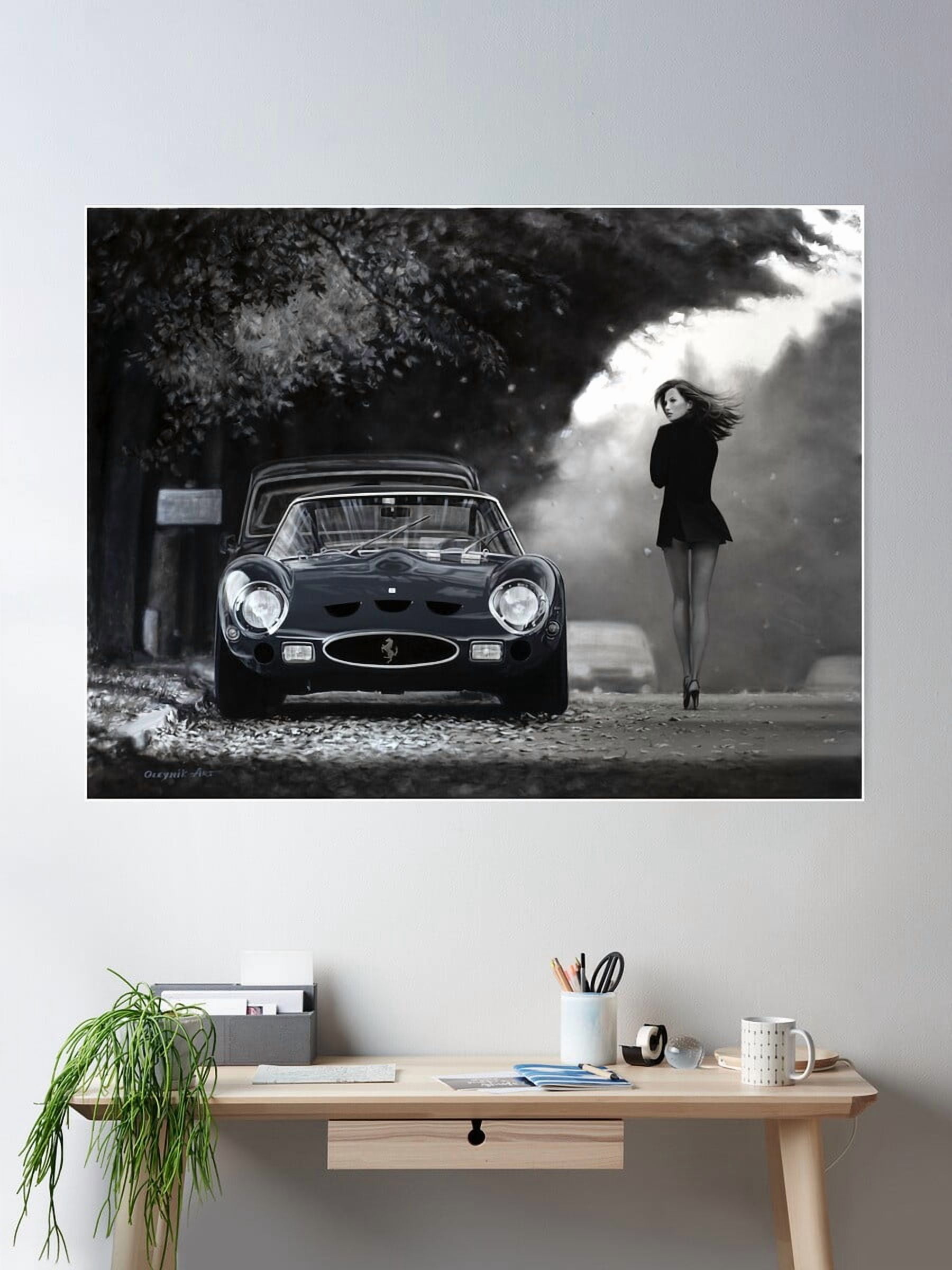 Kna Prints - 1 Pc Poster Miss Ferrari. 250 Gto, UNFRAMED-12x18 ...