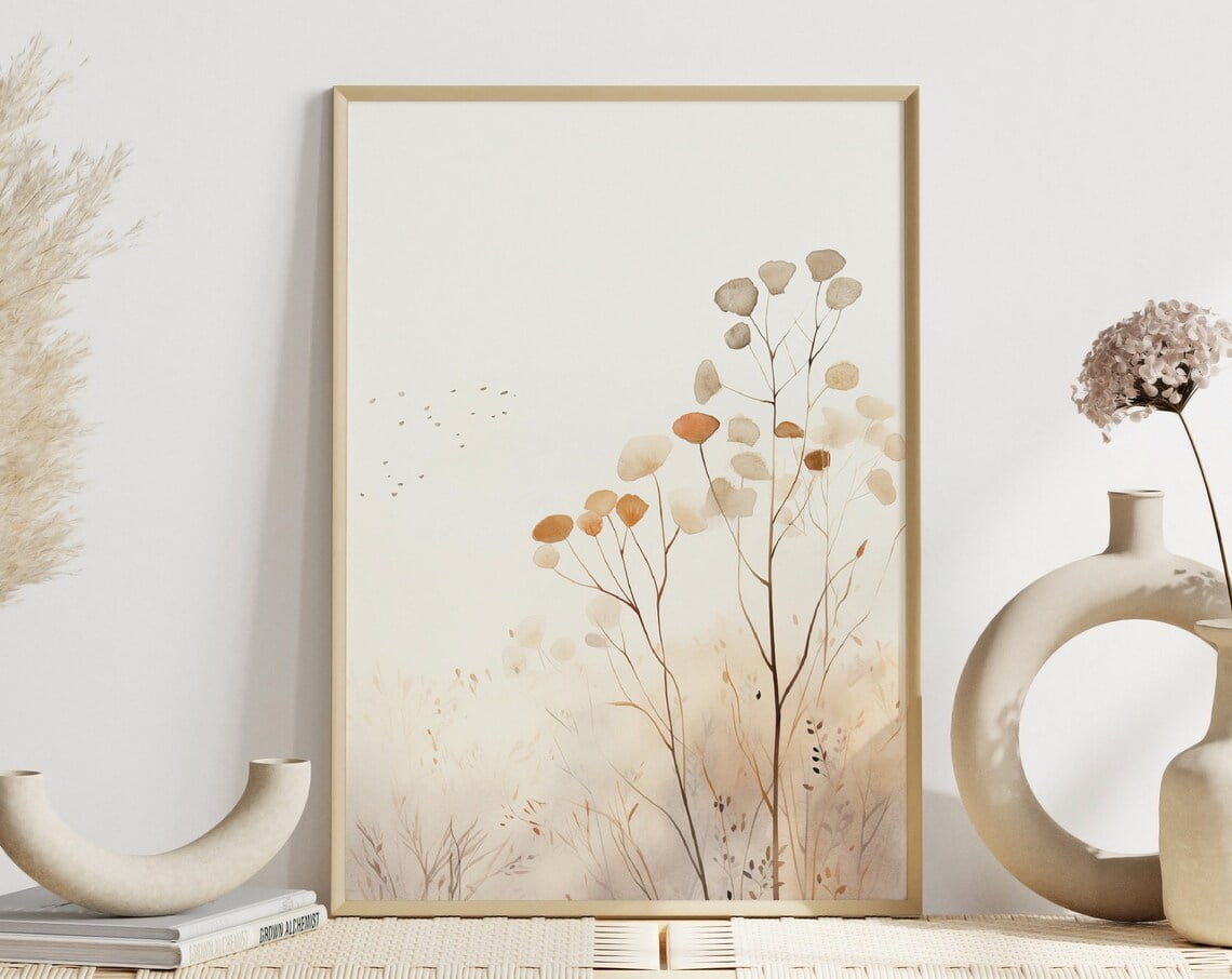 Kna Prints - 1 Pc Poster Modern Boho Chic: Minimalist Branches As ...