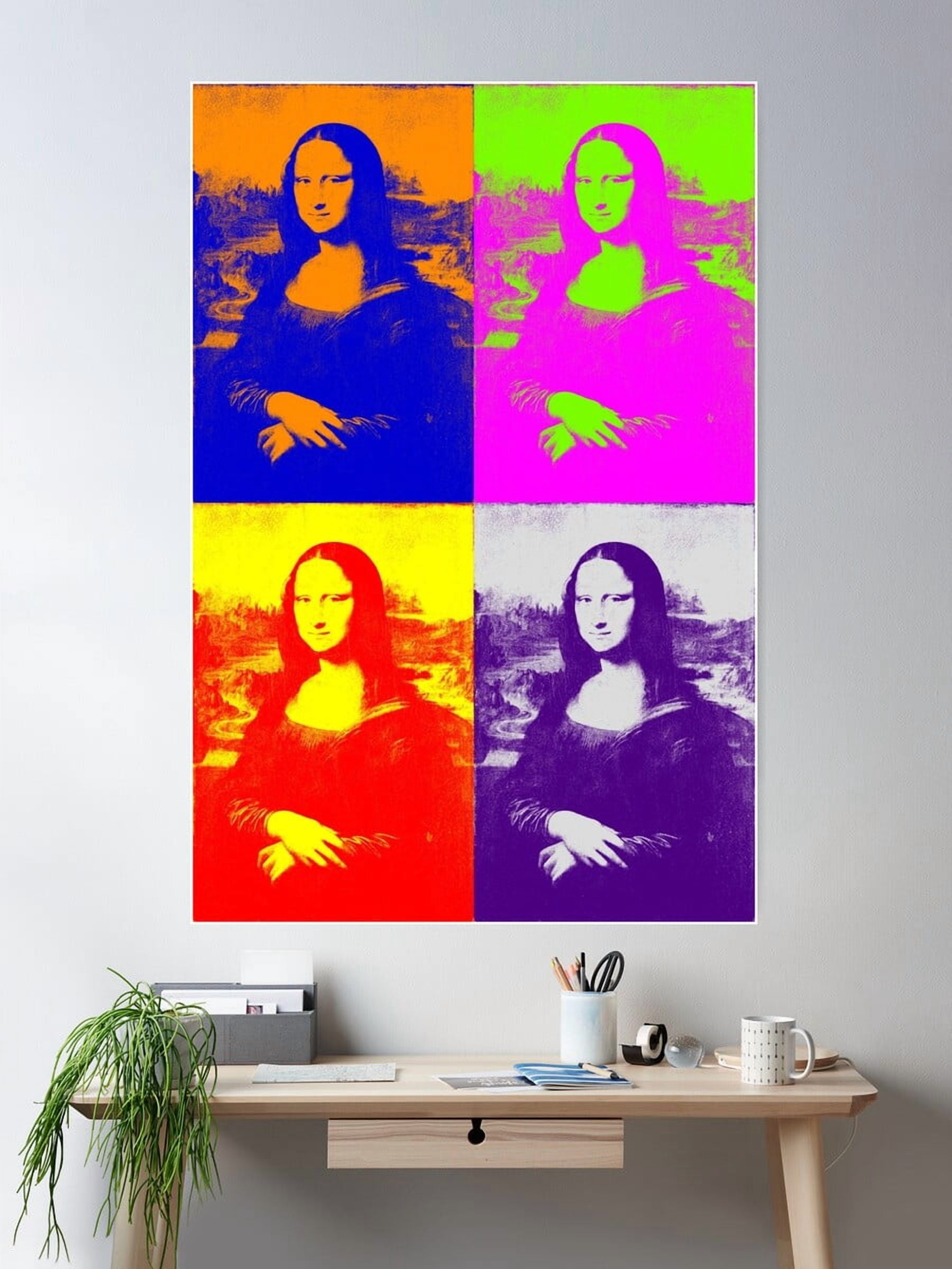 Kna Prints - 1 Pc Poster Mona Lisa In The Pop Culture Andy Warhol Style ...