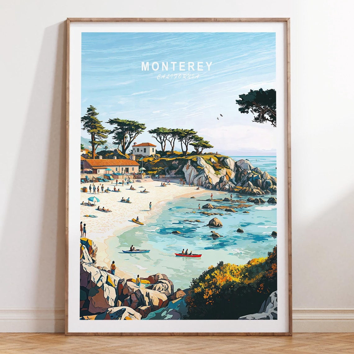 Kna Prints - 1 Pc Poster Monterey California , California Travel Wall ...