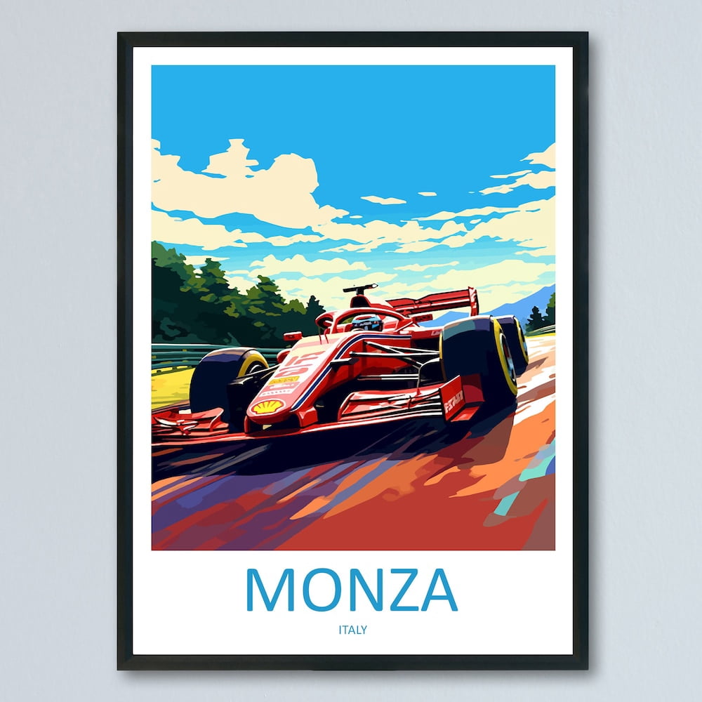 Kna Prints - 1 Pc Poster Monza Travel Wall Decor Monza Circuit Poster ...