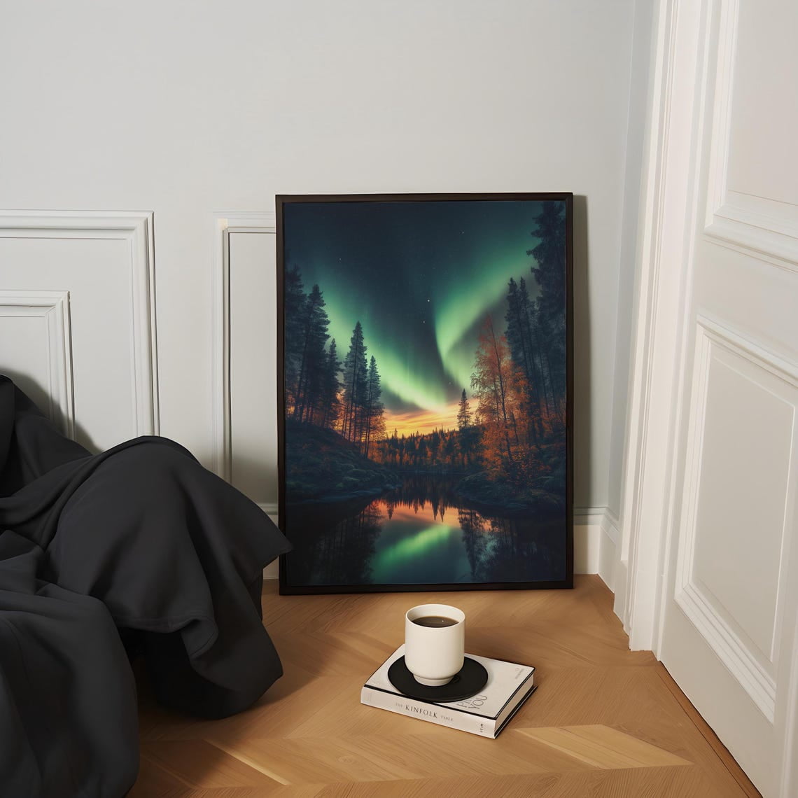 Kna Prints - 1 Pc Poster Moody Celestial Print Northern Lights Art ...