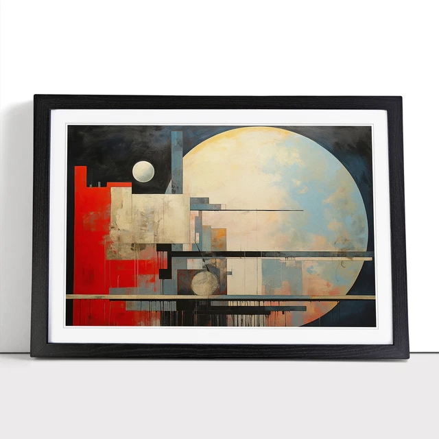 Kna Prints - 1 Pc Poster Moon Constructivism Wall Art Poster Home ...