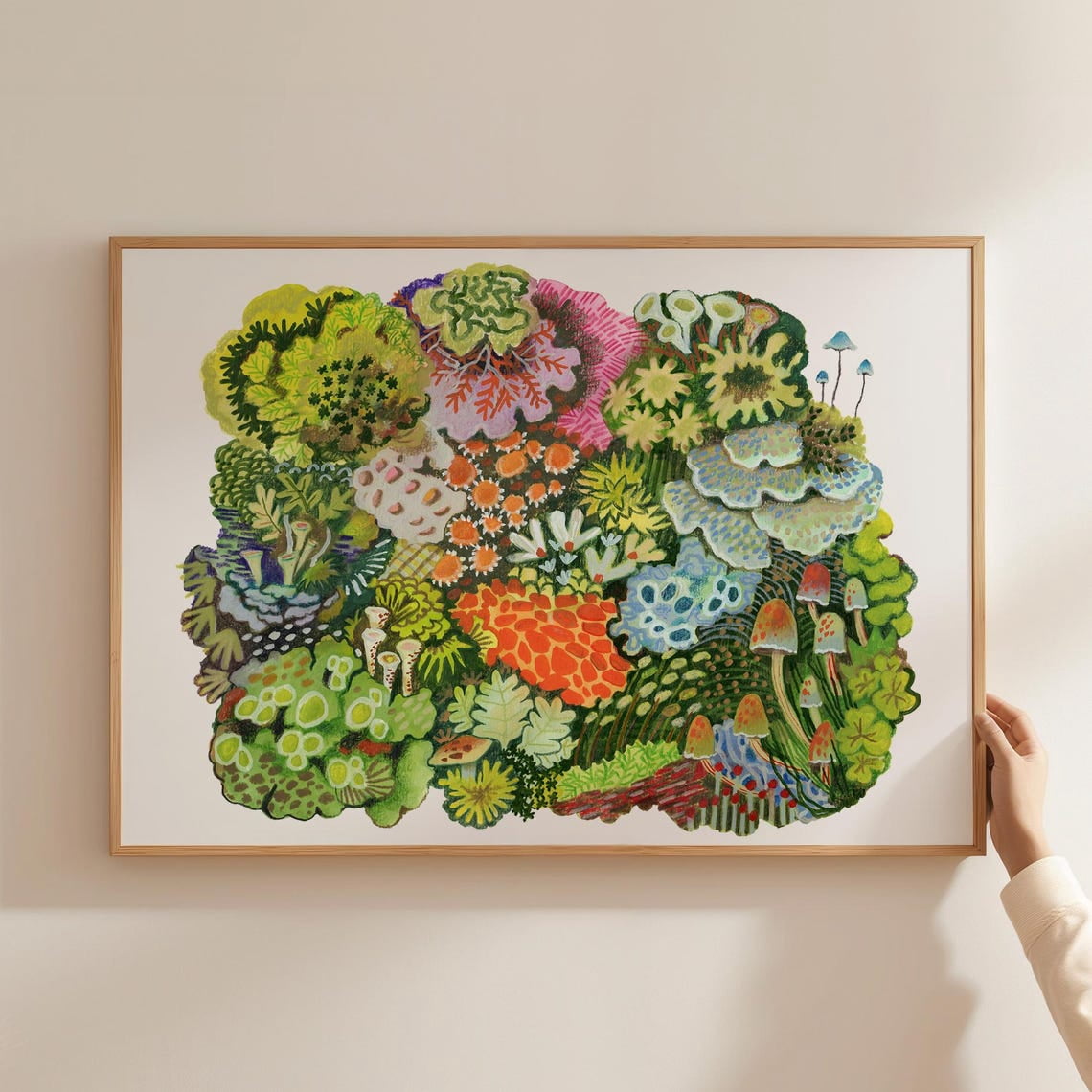 Kna Prints - 1 Pc Poster Moss Wall Art Print, Botanical Nature , Forest ...