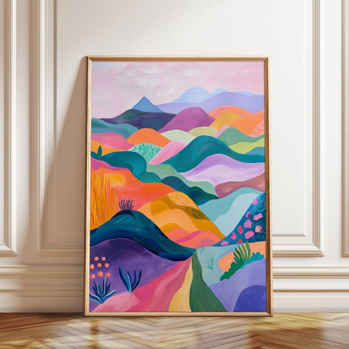 Kna Prints - 1 Pc Poster Motain Peaks Matisse Inspired Abstract Art ...