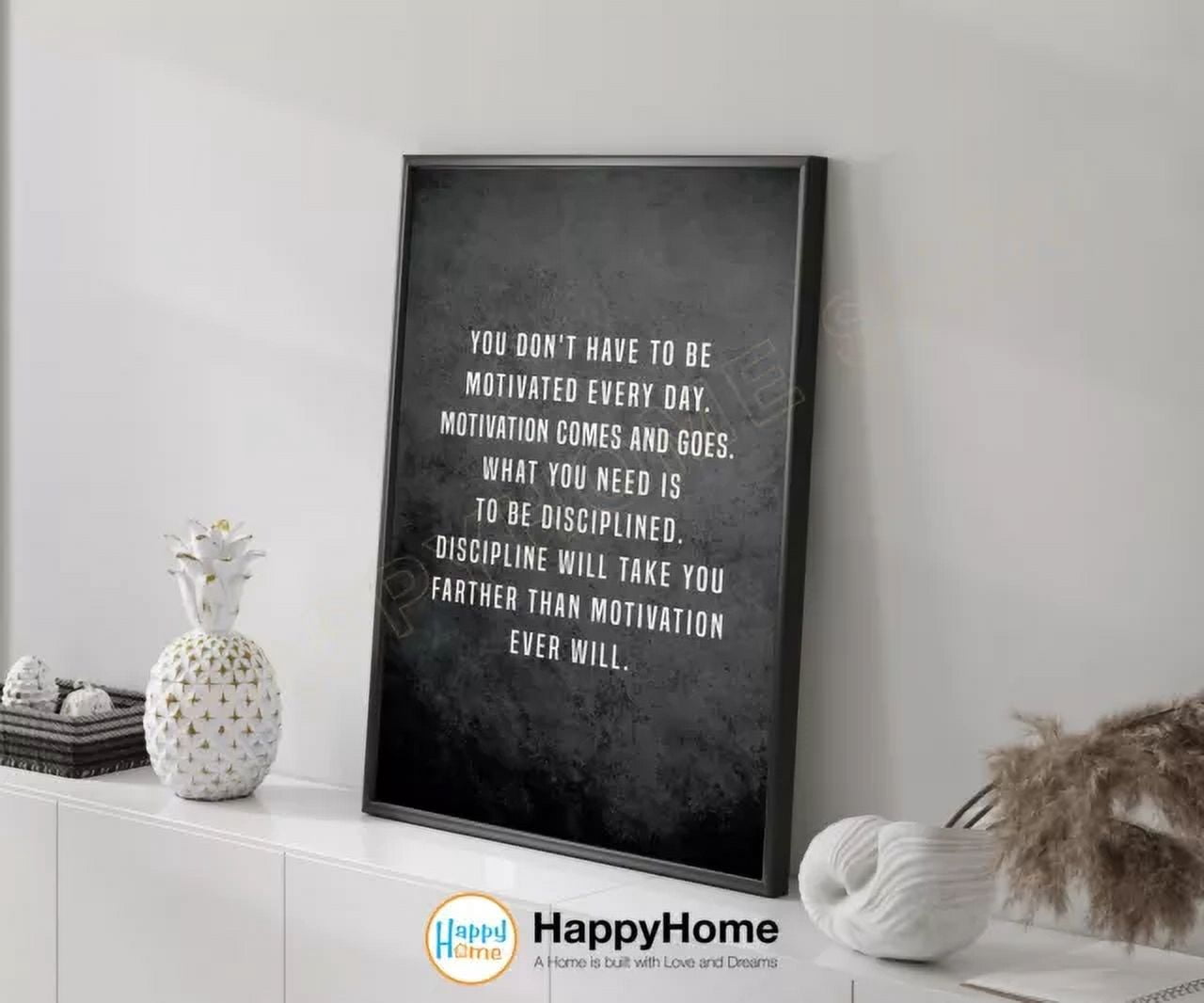 Kna Prints - 1 Pc Poster Motivation And Discipline Quote Inspirational ...