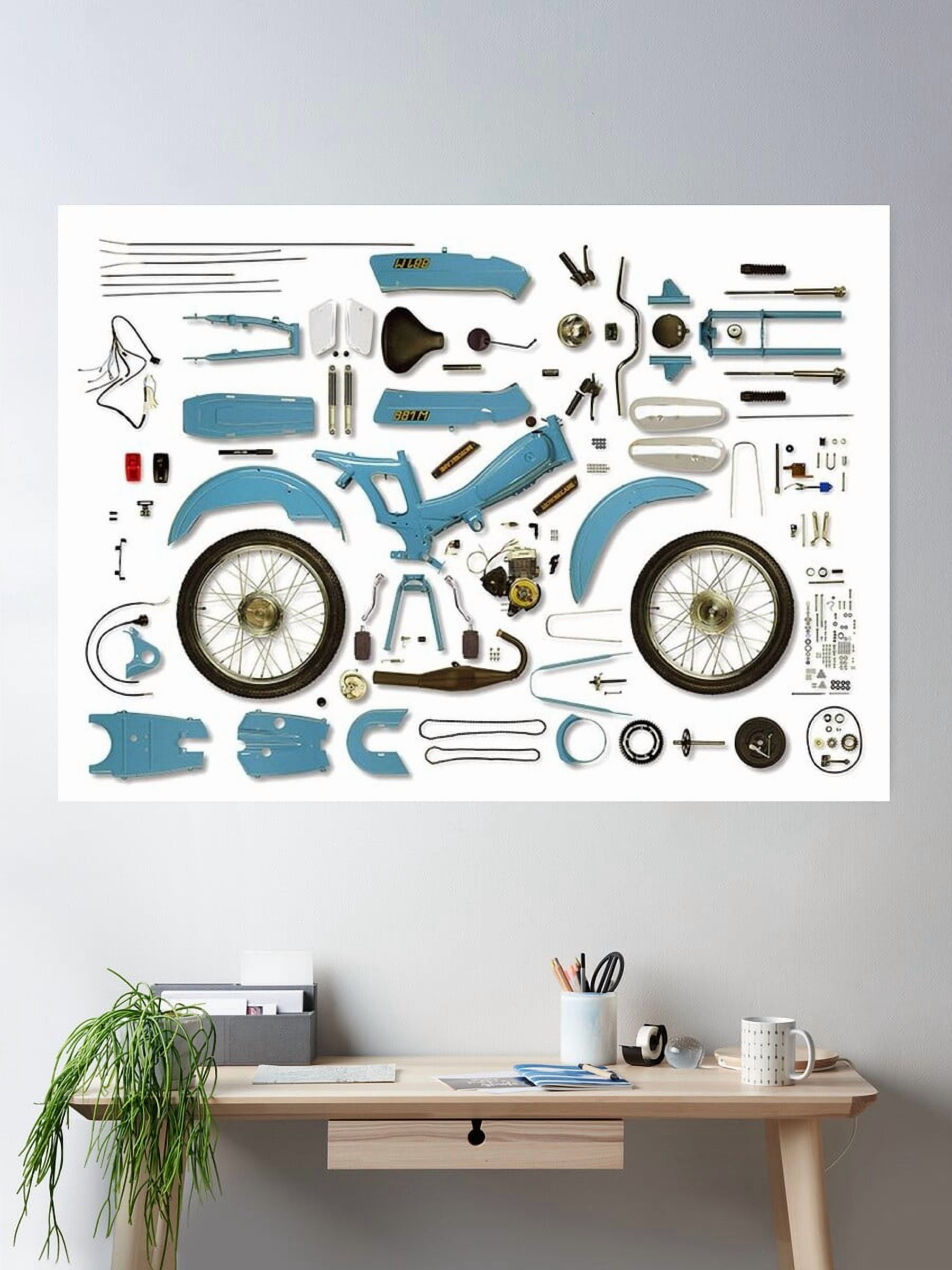 Kna Prints - 1 Pc Poster Motobecane 881M, UNFRAMED-8x12 - Walmart.com