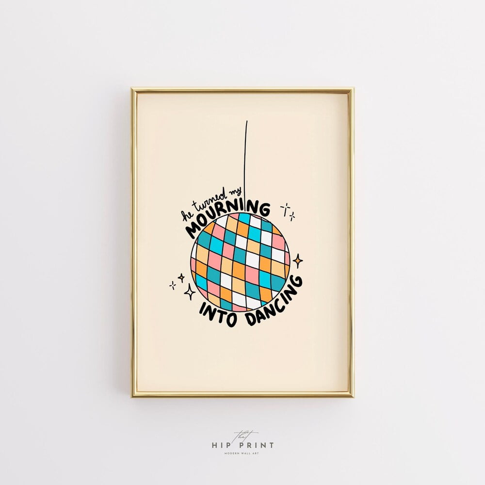 Kna Prints - 1 Pc Poster Mourning Into Dancing Wall Art, Christian ...