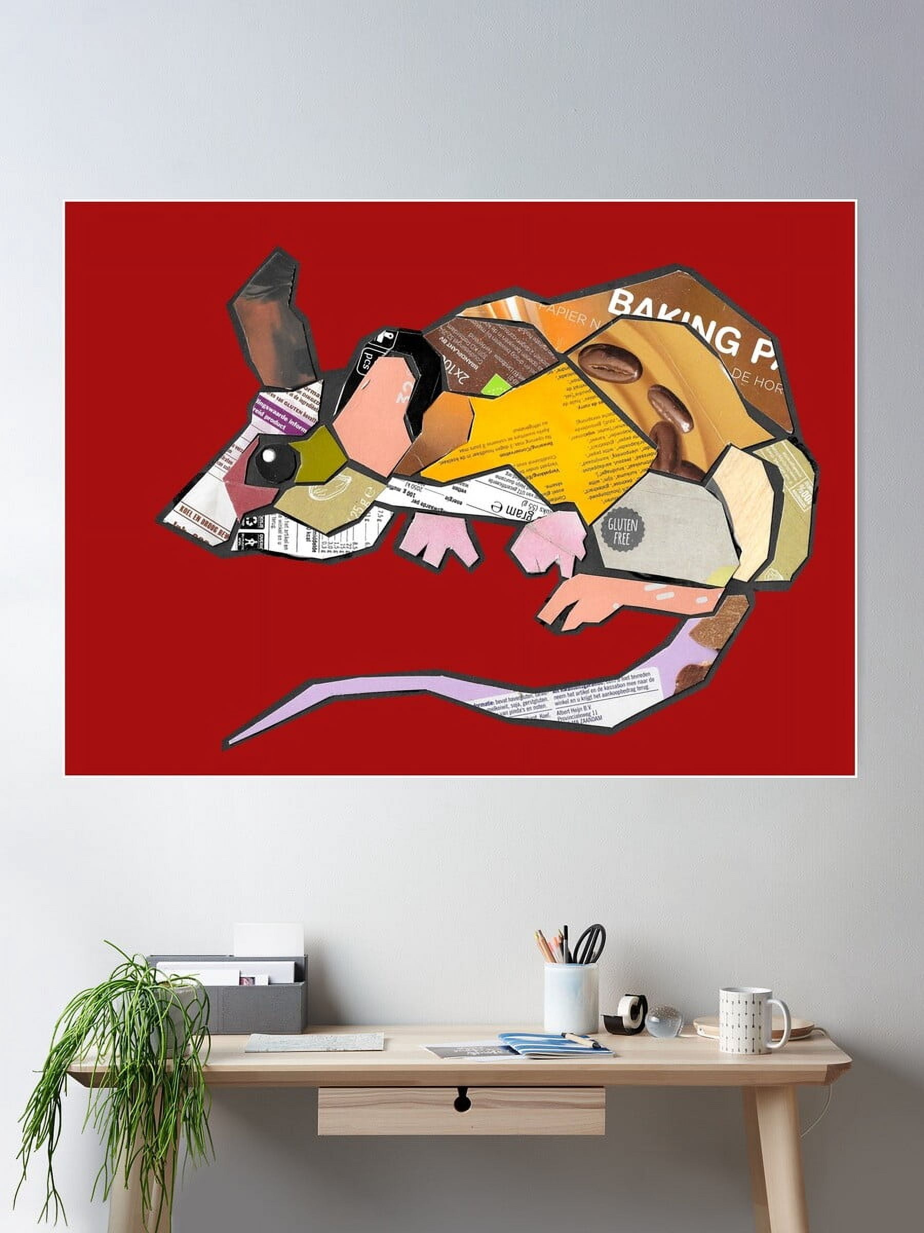 Kna Prints - 1 Pc Poster Mouse In The Kitchen Cupboard, UNFRAMED-16x24 ...