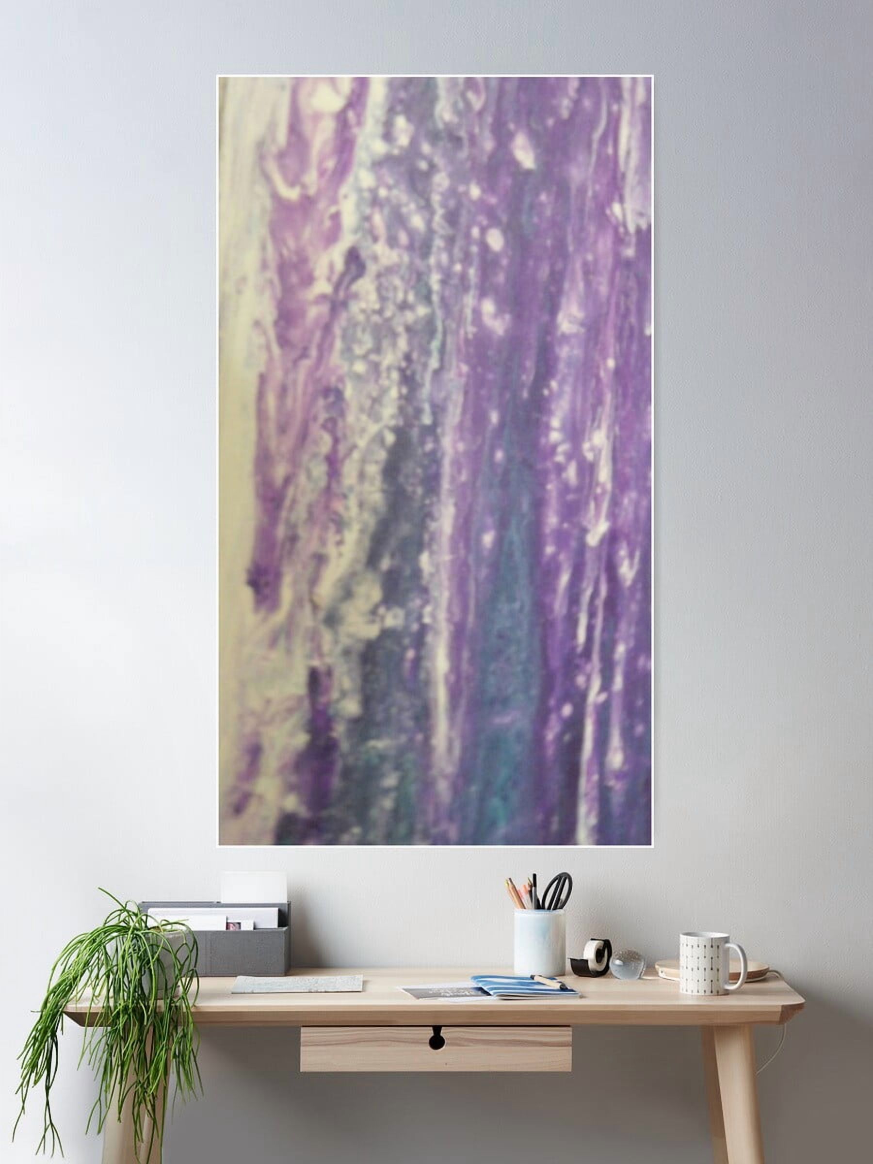 Kna Prints - 1 Pc Poster Msrose123 Reh Art Teal Stalagmite Acrylic ...