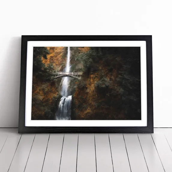 Kna Prints - 1 Pc Poster Multnomah Falls Waterfall Vol.3 Wall Poster ...