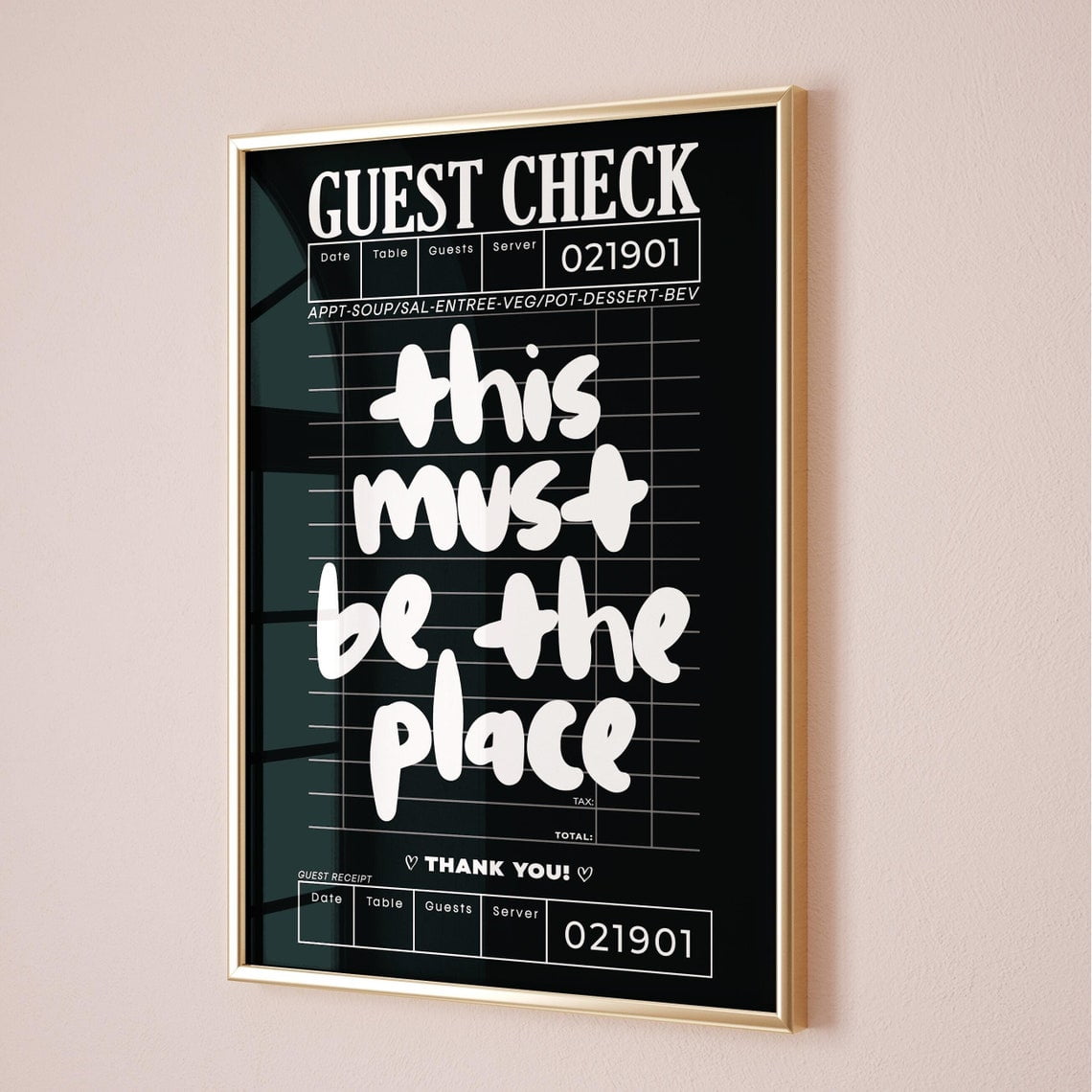 Kna Prints - 1 Pc Poster This Must Be The Place Print Guest Check , Trendy Fky Dorm Wall Art ...