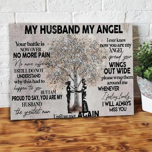 Kna Prints - 1 Pc Poster My Husband My Angel Couple, UNFRAMED-12x18 ...