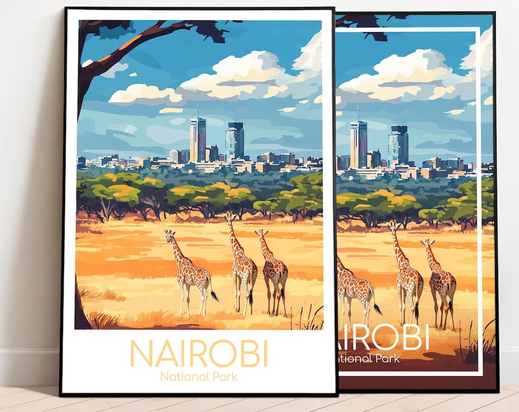 Kna Prints - 1 Pc Poster Nairobi National Park Travel Nairobi National ...