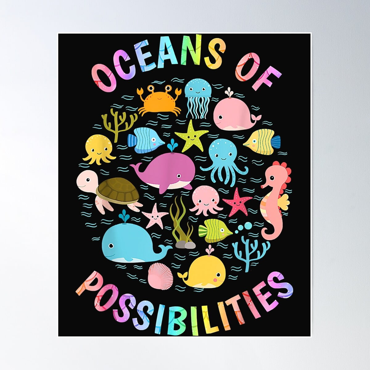 Kna Prints - 1 Pc Poster National Reading Day Cute Oceans Of ...