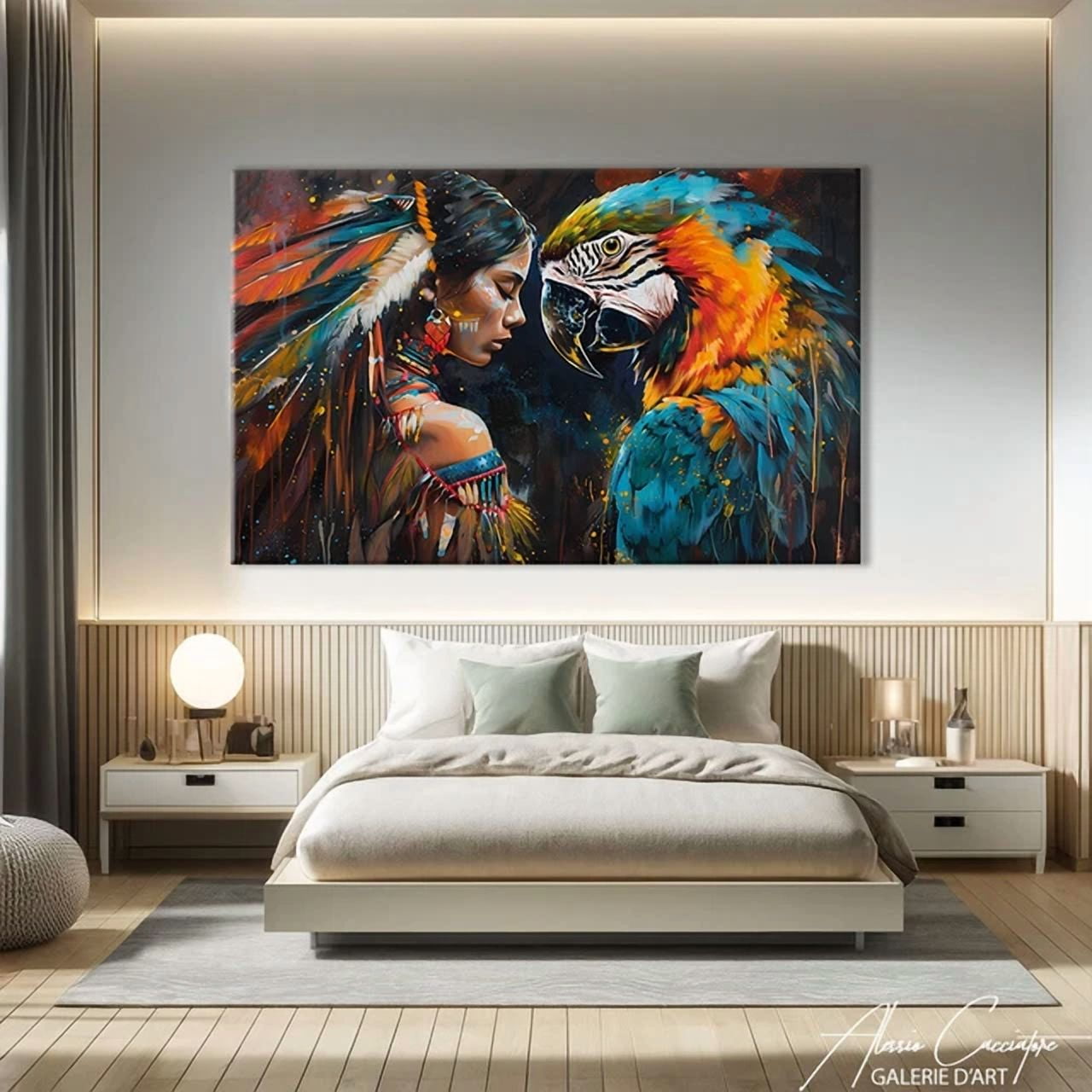 Kna Prints - 1 Pc Poster Native American Indian Wall Decor Parrot Wall ...