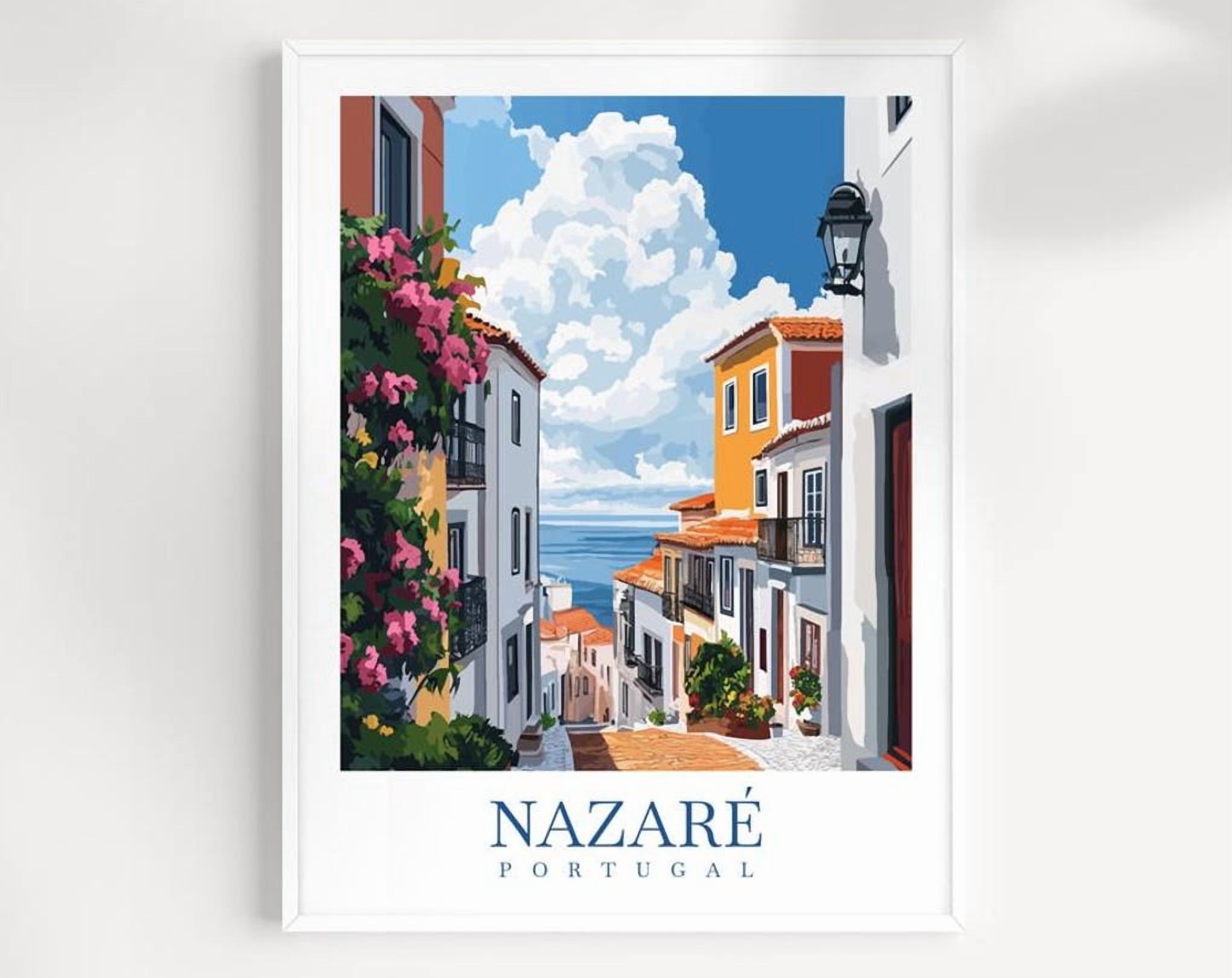 Kna Prints - 1 Pc Poster Nazare Portugal Travel Print Wall ...