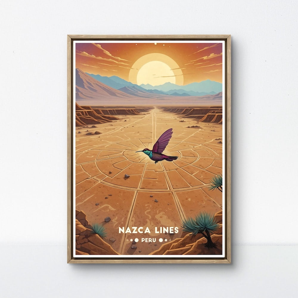Kna Prints - 1 Pc Poster Nazca Lines Vintage Poster, Peru Travel Art ...