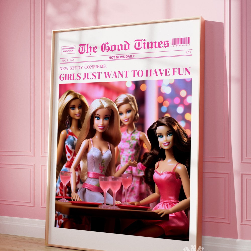 Kna Prints - 1 Pc Poster Newspaper Headline Print, Girls Just Want To ...