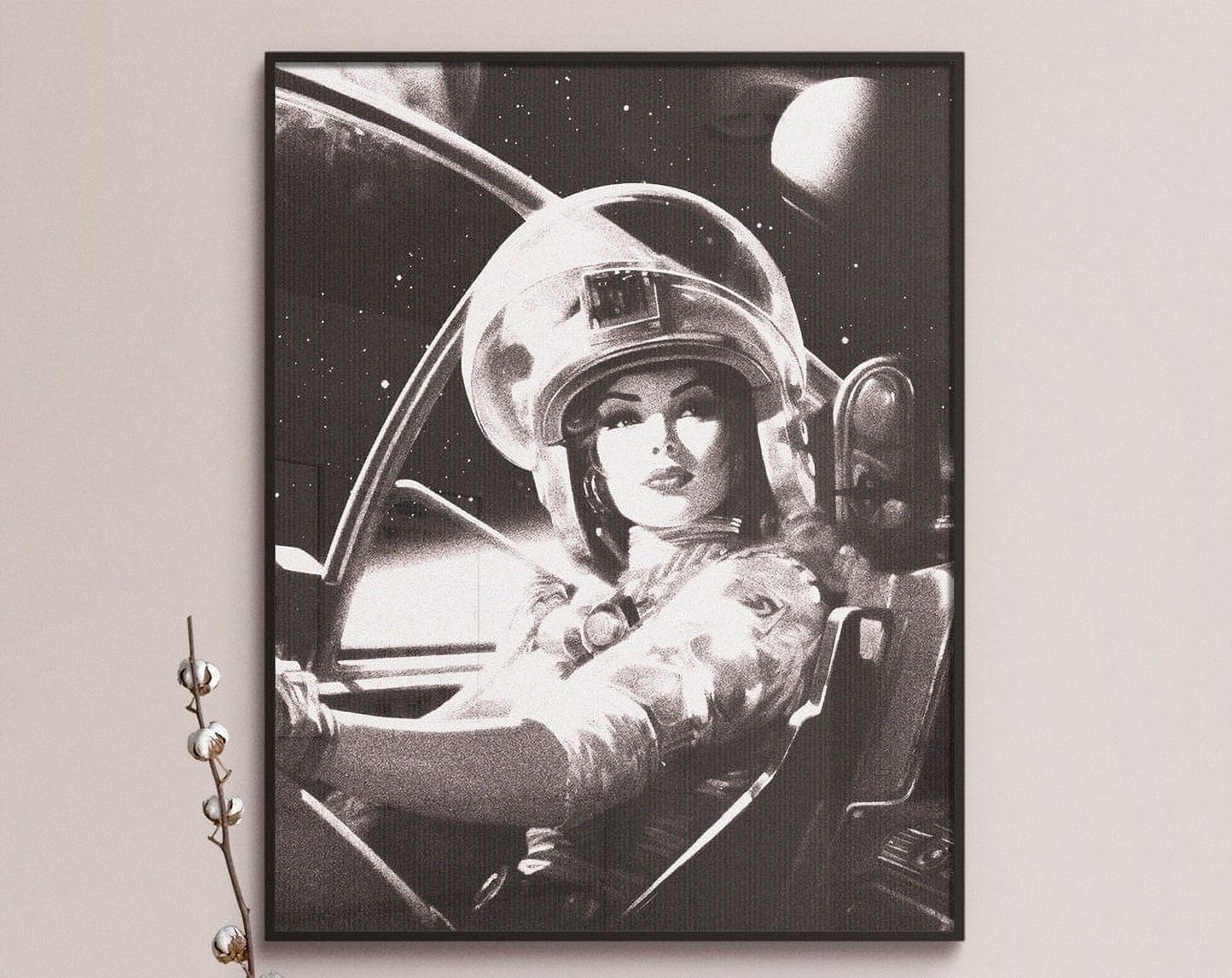 Kna Prints - 1 Pc Poster Next Stop Mars Retro Futurism Vintage Collage Scifi Cosmic Art Space ...