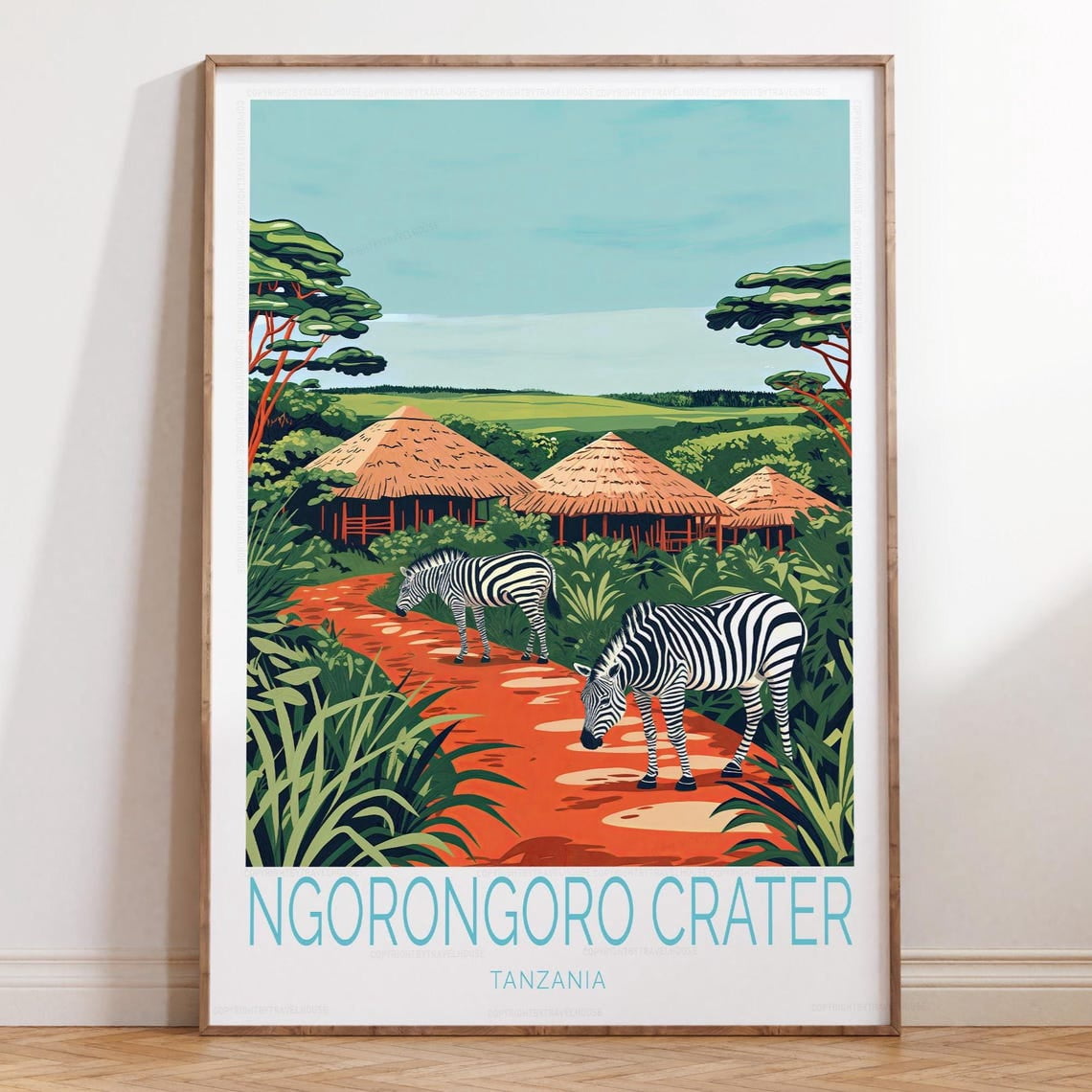 Kna Prints - 1 Pc Poster Ngorongoro Crater Tanzania Travel , Tanzania ...