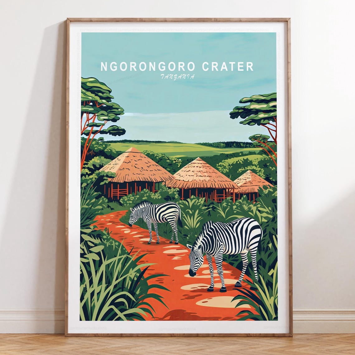 Kna Prints - 1 Pc Poster Ngorongoro Crater Travel Wall Art, Tanzania ...