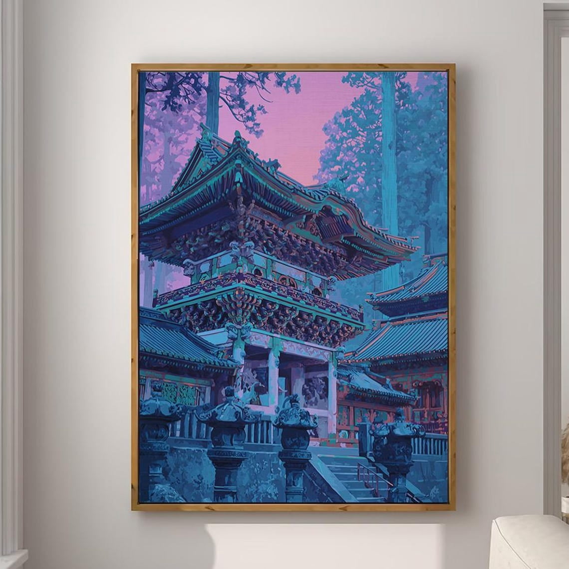 Kna Prints - 1 Pc Poster Nikko Toshogu Shrine Japan Landscape Painting ...