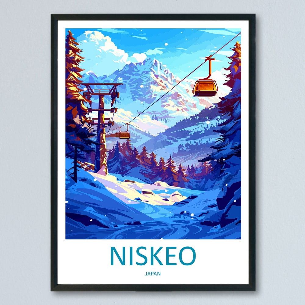 Kna Prints - 1 Pc Poster Niseko Travel Wall Art Niseko Wall Hanging ...