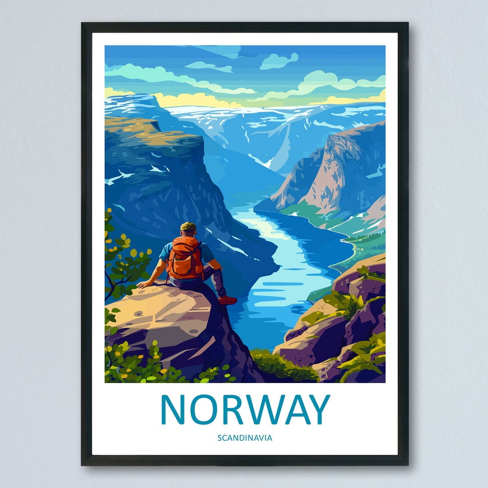 Kna Prints - 1 Pc Poster Norway Travel The Fjords Norway Home Décor The ...
