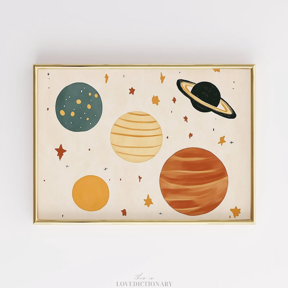 Kna Prints - 1 Pc Poster Nursery Wall Art For Kids, Cute Illustration ...