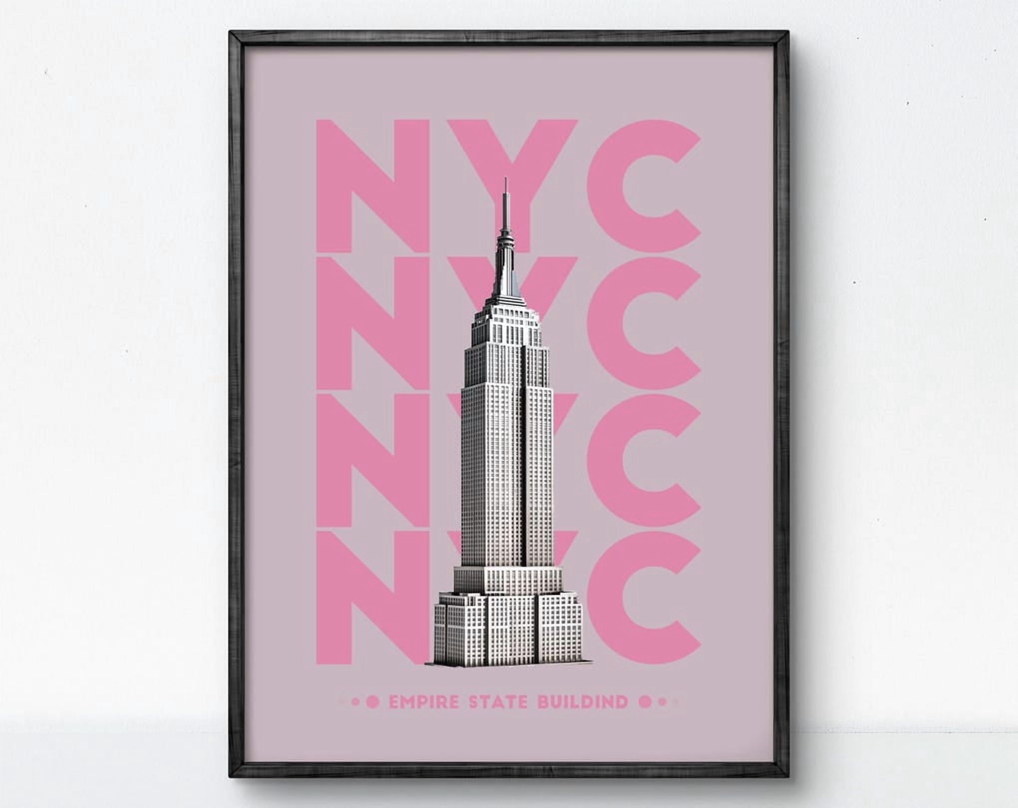 Kna Prints - 1 Pc Poster Nyc Empire State Building Stylish And Modern ...