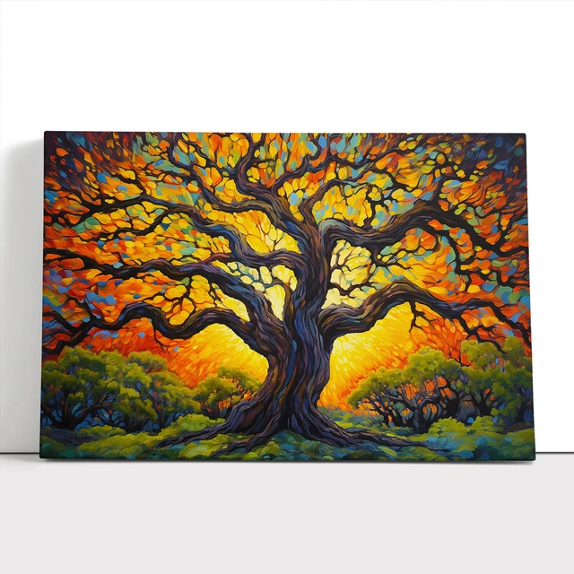 Kna Prints - 1 Pc Poster Oak Tree Action No.2 Wall Art Poster Home ...