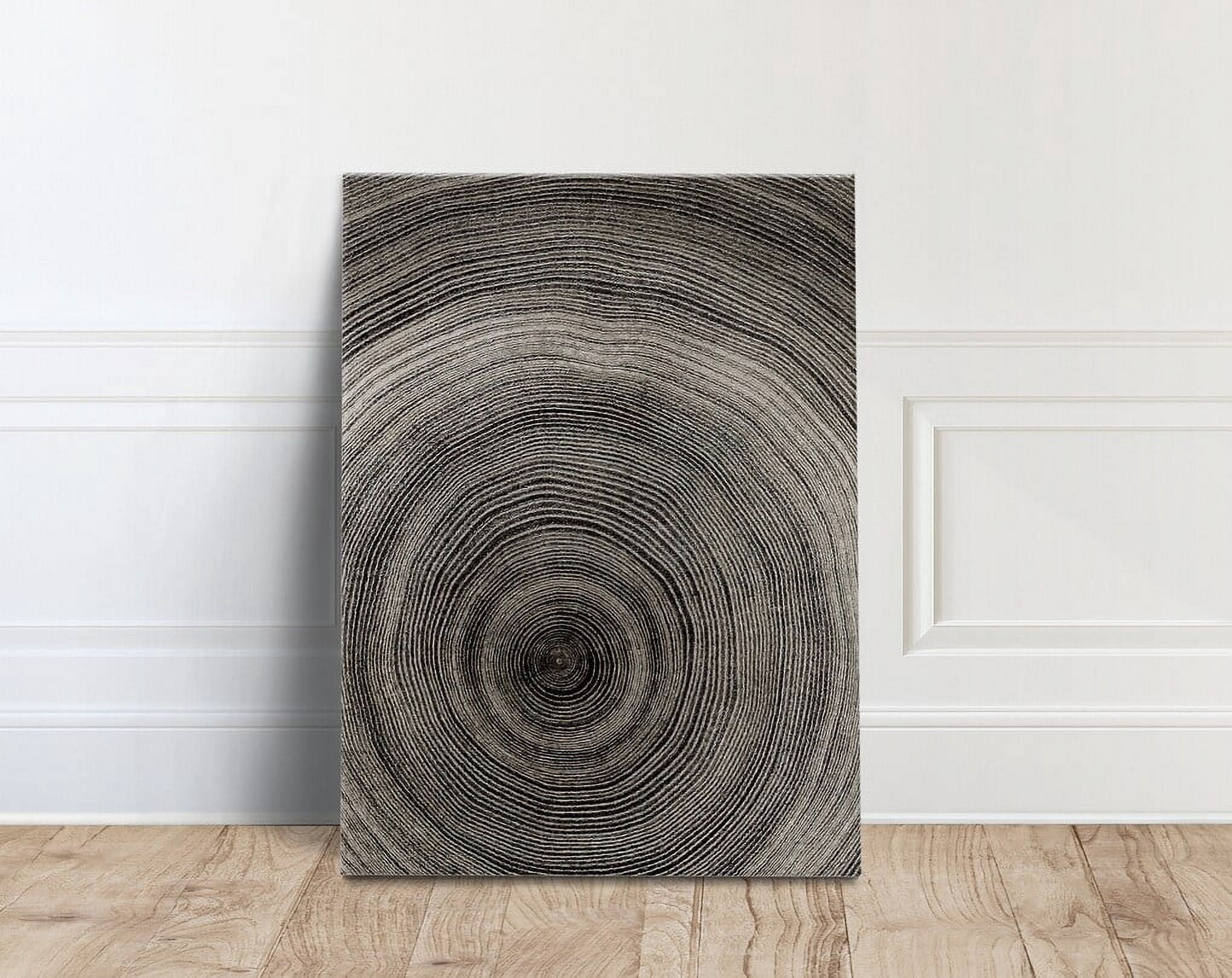 Kna Prints - 1 Pc Poster Oak Wood Tree Rings Print Wall Art Home Decor ...