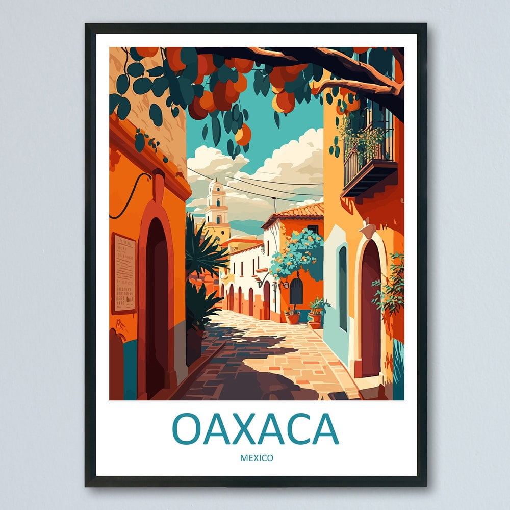 Kna Prints - 1 Pc Poster Oaxaca Travel Wall Art Oaxaca Wall Hanging ...