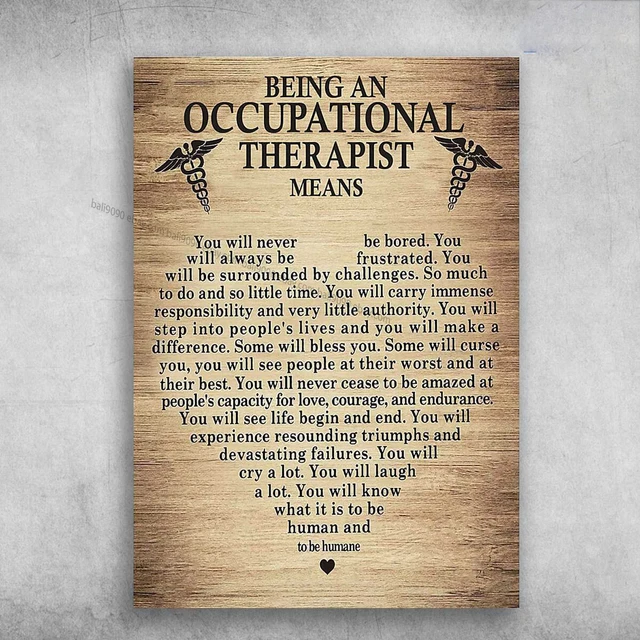 Kna Prints - 1 Pc Poster Occupational Poster, Being An Occupational ...