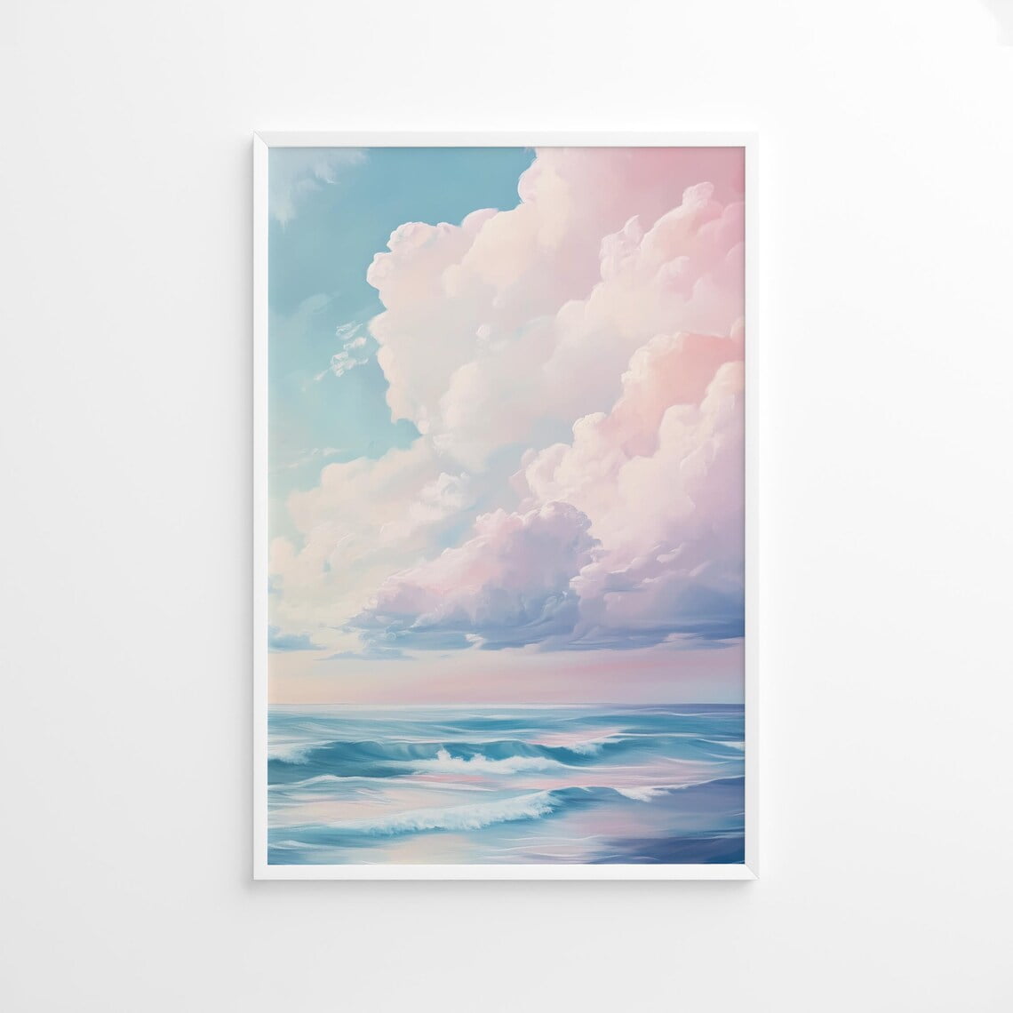 Kna Prints - 1 Pc Poster Ocean Cloud , Coastal Srise Sset Art, Cloud ...